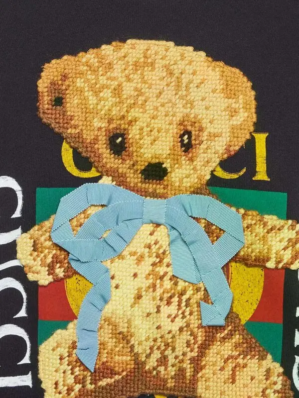 Gucci Bear-embroidery Sweatshirt