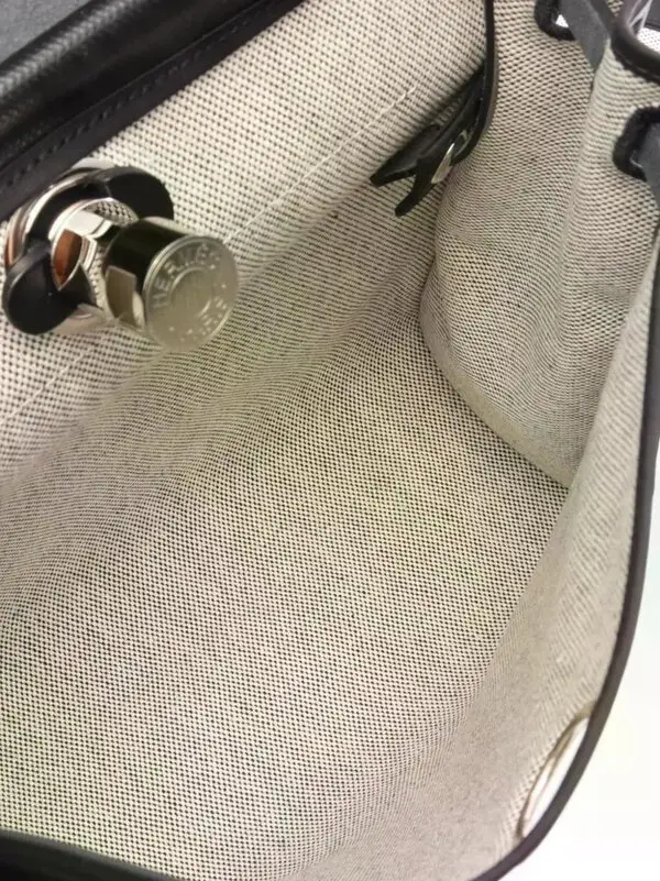 Hermès 2025 Pm Herbag Zip Toile H Berlinne Tote Bag - Black