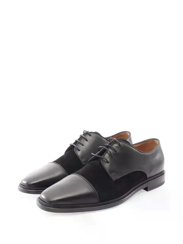 CHRISTIAN LOUBOUTIN 2020s Bruno Orlato Leather Suede Shoes - Black