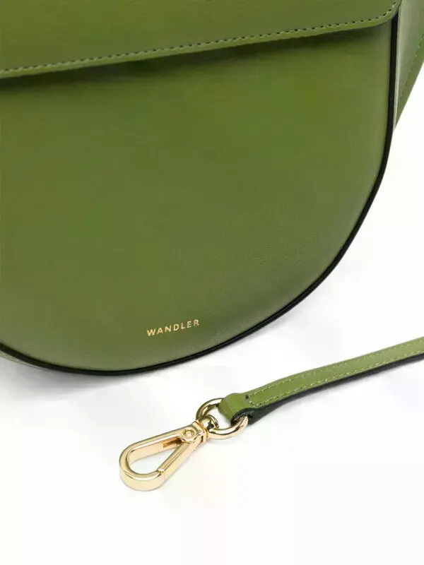 WANDLER Mini Hortensia Leather Shoulder Bag - Green