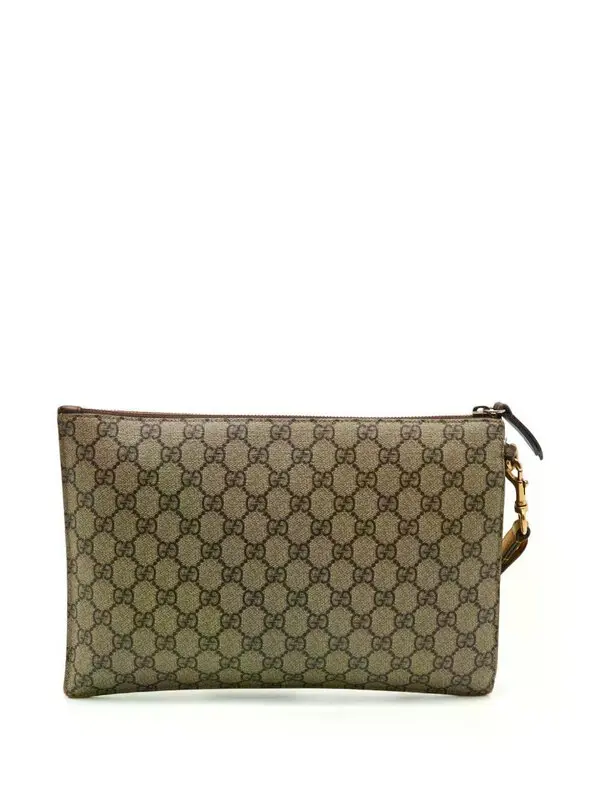 Gucci Neo Vintage Gg Supreme Pouch - Neutrals