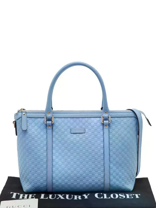 Gucci Microguccissima Top Zip Tote Bag