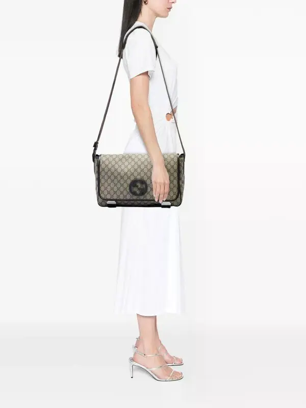 Gucci 2016-2026 Gg Supreme Interlocking G Crossbody Bag