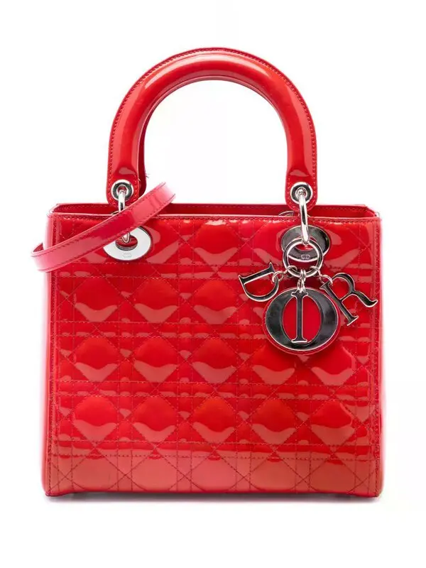 Dior 2013 Medium Patent Cannage Lady Satchel