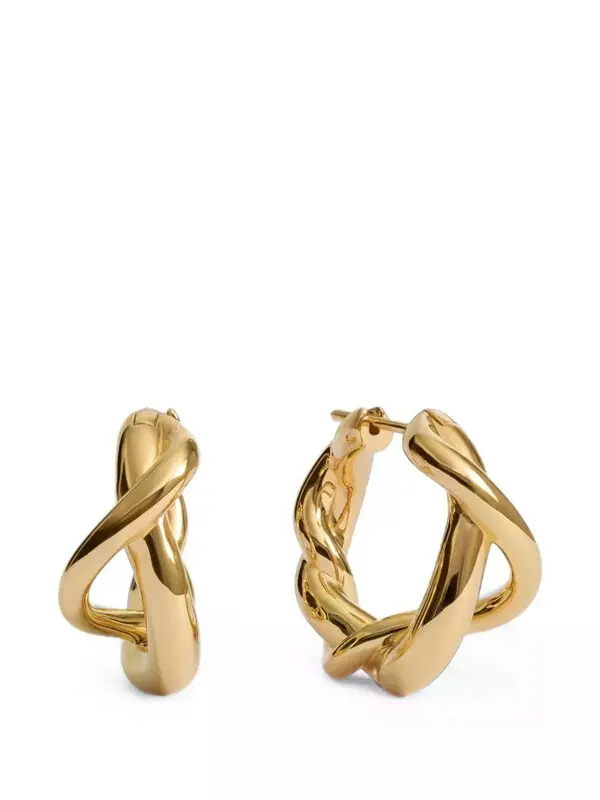 Monica Vinader Ochre Twisted Hoop Earrings