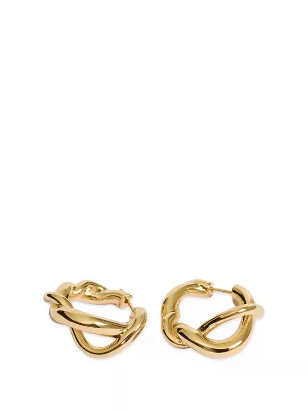 Monica Vinader Ochre Twisted Hoop Earrings