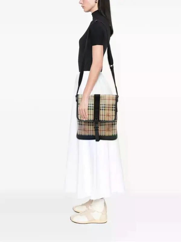 Burberry 2000-2017 Haymarket Check Coated Canvas Crossbody Bag