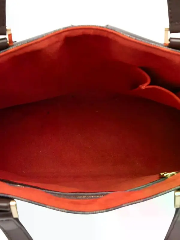 LOUIS VUITTON 2003 Damier Ebene Uzes Tote Bag