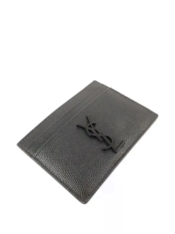 Saint Laurent Logo Card Case - Black