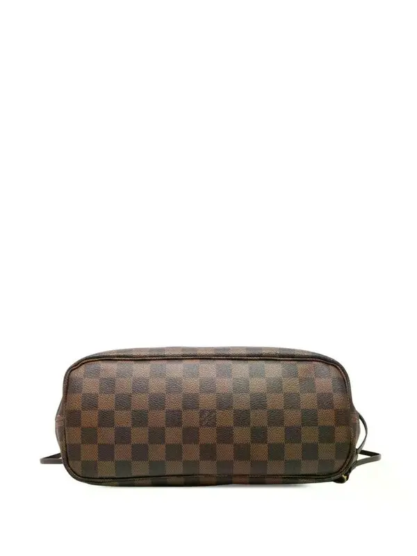 LOUIS VUITTON 2008 Damier Ebene Neverfull Pm Tote Bag