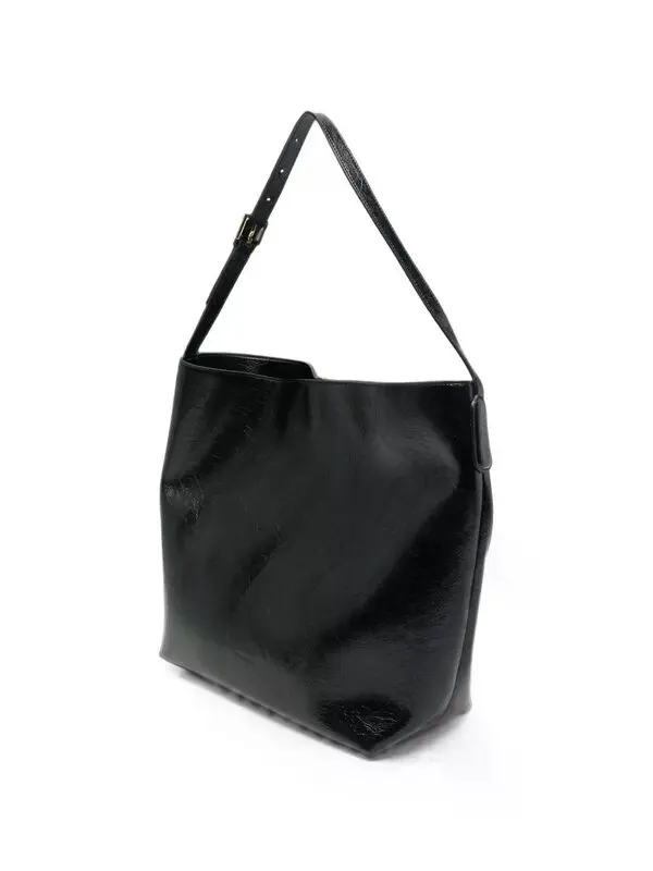 THEMOIRE Zoe Crinkled-finish Shoulder Bag