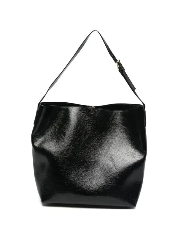 THEMOIRE Zoe Crinkled-finish Shoulder Bag