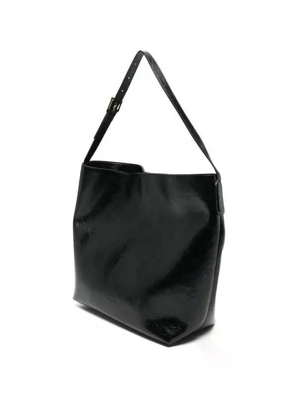 THEMOIRE Zoe Crinkled-finish Shoulder Bag