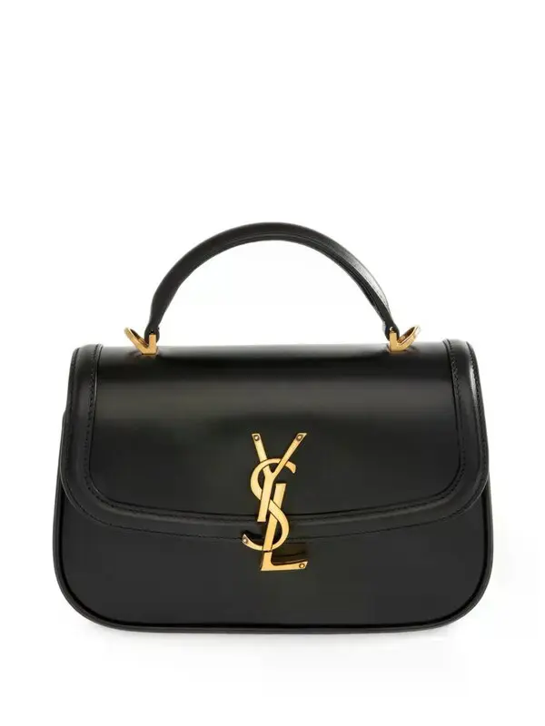 Saint Laurent Cassandre Calf Leather Shoulder Bag - Black