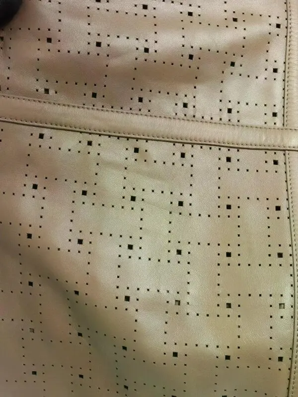 Hermès 2010s Perforated Leather Jacket