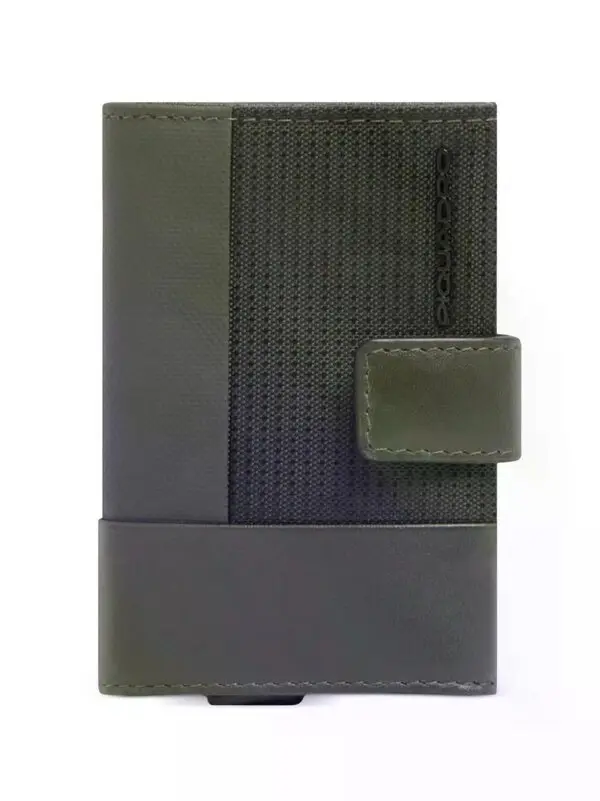 PIQUADRO Sync Panelled Press-stud Cardholder