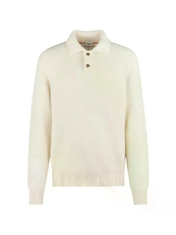 TOD'S Hammer Sleeve Polo - Neutrals