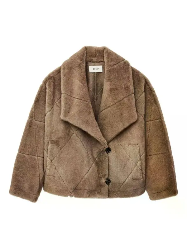 Ba&sh Pinie Button Quilted Jacket - Brown