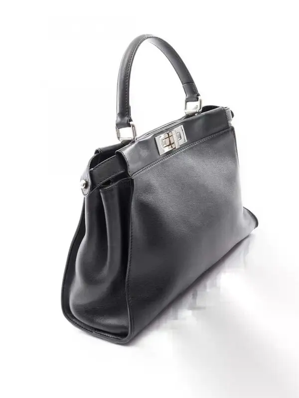 Fendi 2010-2026 Medium Leather Monster Peekaboo Iconic Satchel