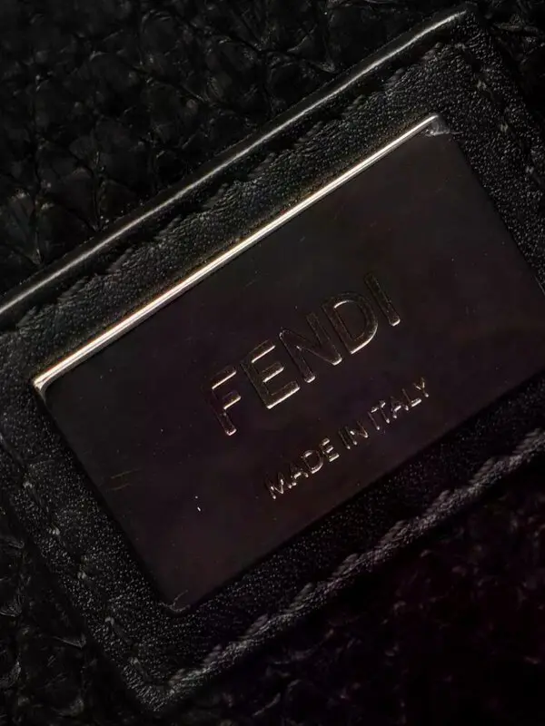 Fendi 2010-2026 Medium Leather Monster Peekaboo Iconic Satchel