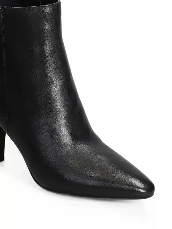 Michael Kors Daniela Leather Ankle Boots - Black