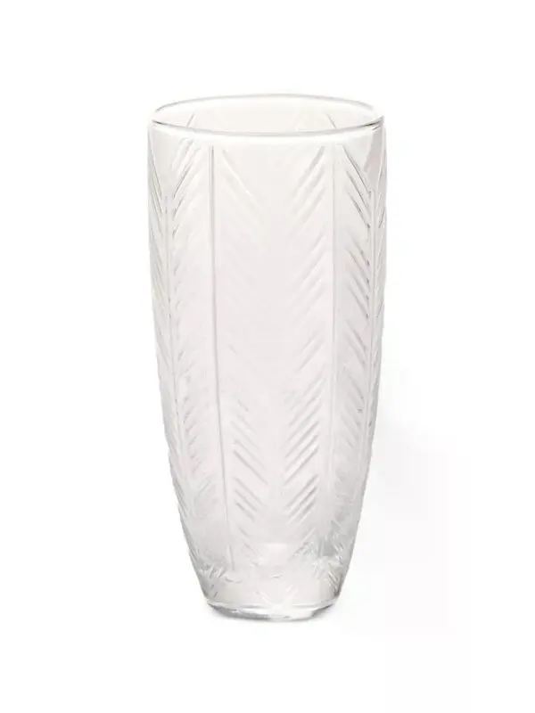 Missoni Chevron-etched Glass Vase