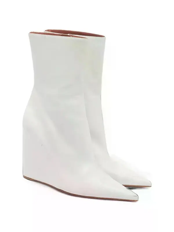 Amina Muaddi Pernille Wedge Ankle Boots