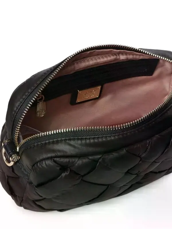 V°73 Tormalina Padded Woven-effect Shoulder Bag