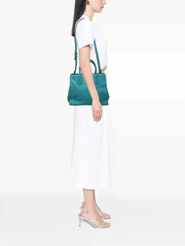 Prada 2010-2026 Vitello Daino Open Convertible Tote Satchel