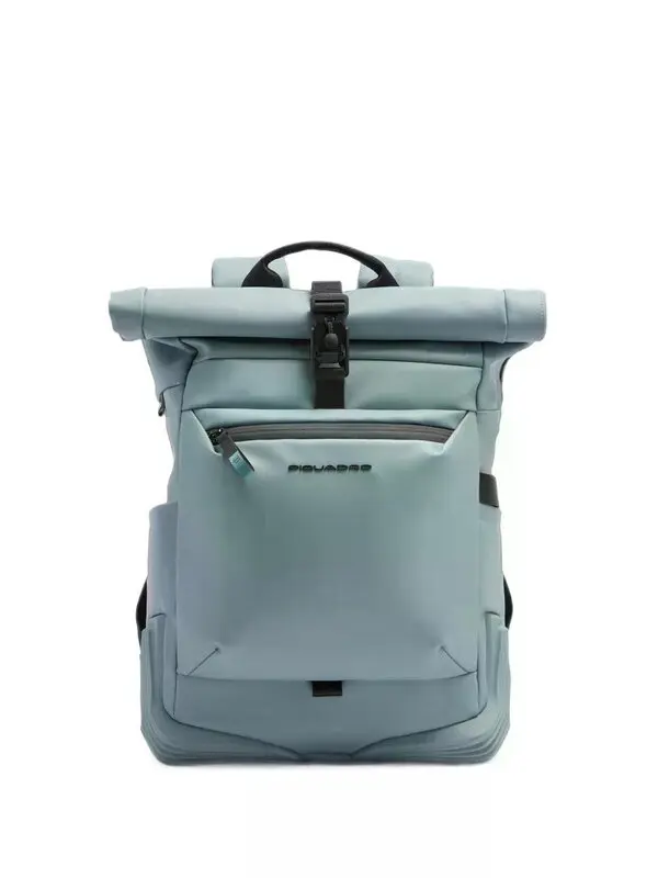 PIQUADRO Roll-top Water-resistant Backpack