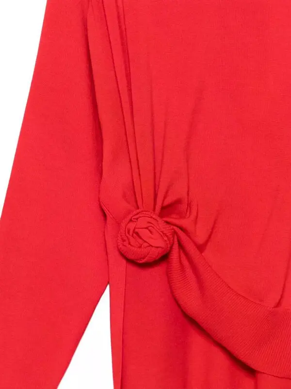 Magda Butrym Rosette-detail Asymmetric Sweater