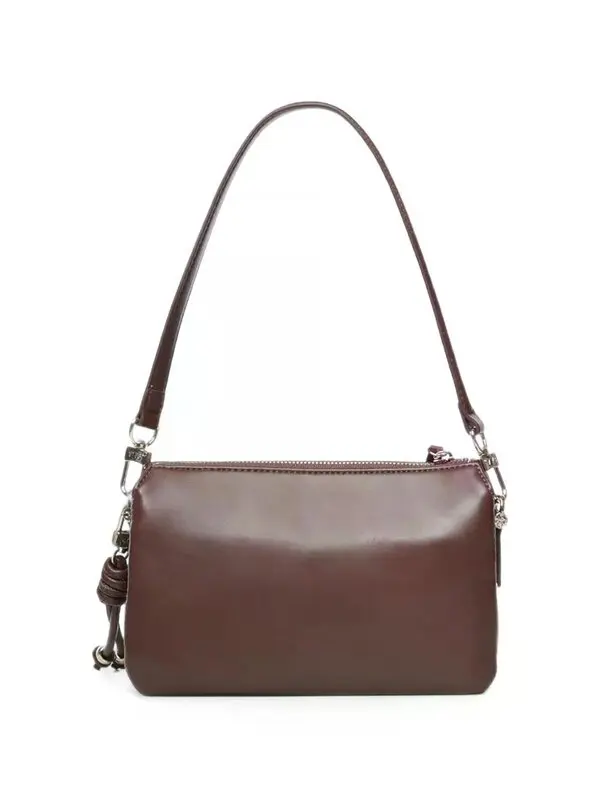 V°73 Zircone Knotted Logo-plaque Shoulder Bag