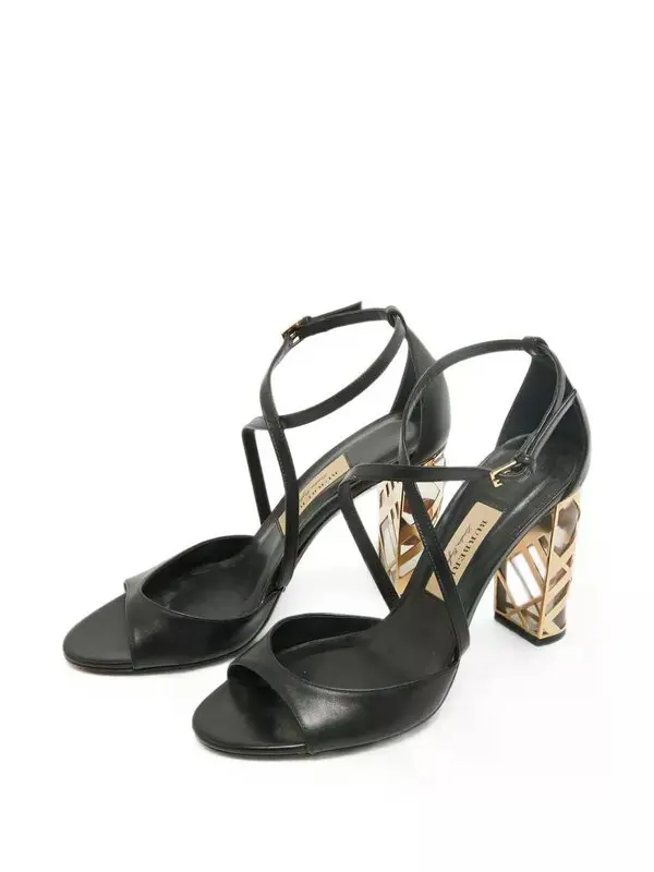 Burberry Ankle-strap Block-heel Sandals