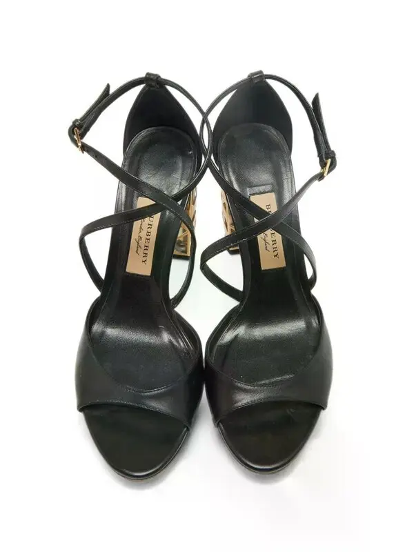 Burberry Ankle-strap Block-heel Sandals