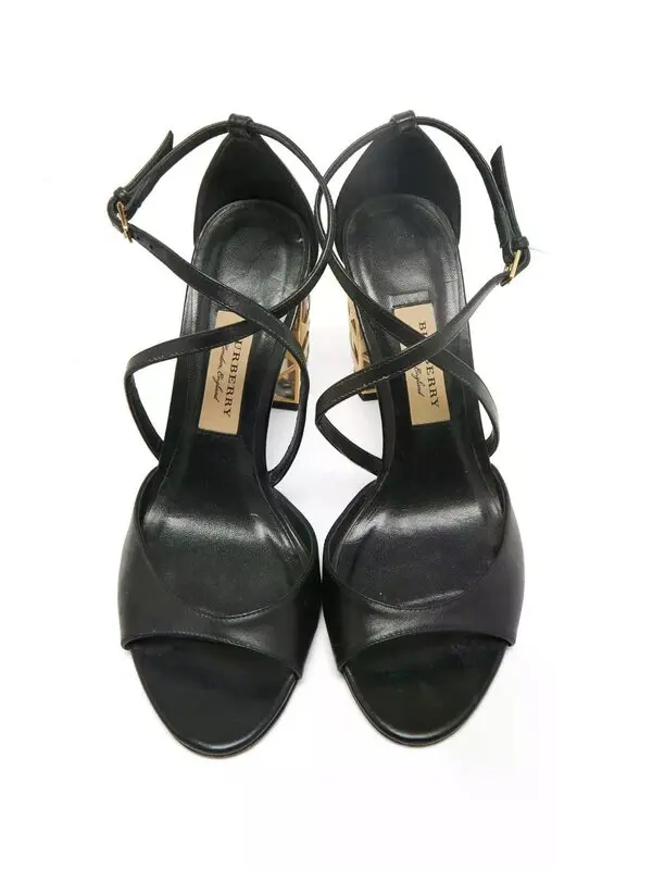 Burberry Ankle-strap Block-heel Sandals