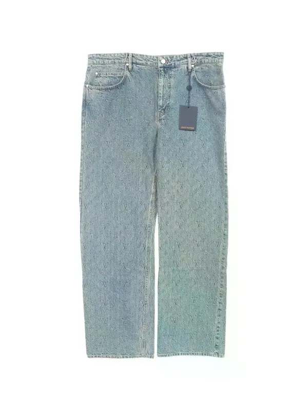 LOUIS VUITTON 2020s Monogram Straight-leg Jeans