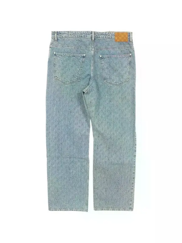 LOUIS VUITTON 2020s Monogram Straight-leg Jeans