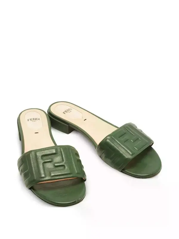 Fendi Ff Logo Sandals