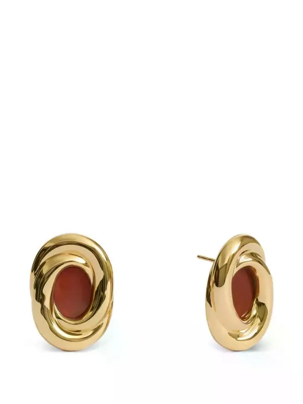 Monica Vinader Ochre Jasper Stud Earrings