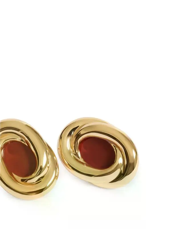 Monica Vinader Ochre Jasper Stud Earrings