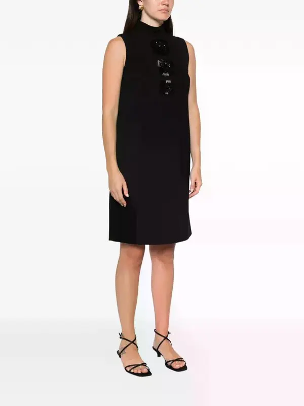 Max Mara Floral-motif Sleeveless Mini Dress