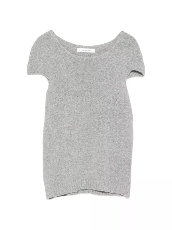 Gimaguas Fine-knit Cap-sleeve T-shirt
