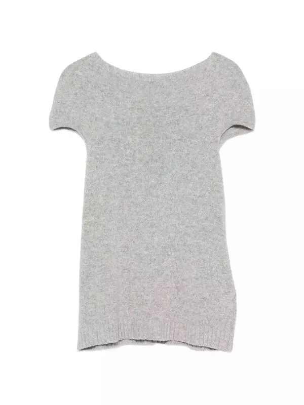 Gimaguas Fine-knit Cap-sleeve T-shirt