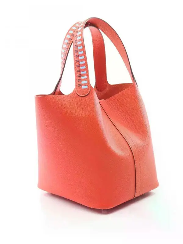 Hermès 2019 Epsom Tressage Picotin Lock 22 Handbag - Orange