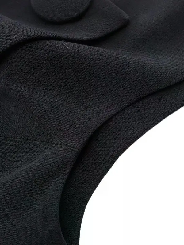 Balenciaga 2010s Button-detail Sleeveless Mini Dress