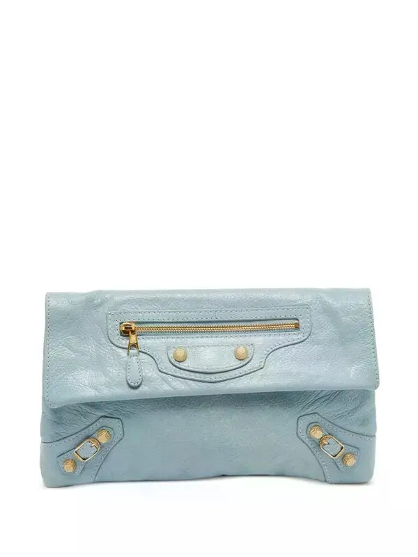 Balenciaga Envelope Leather Clutch Bag
