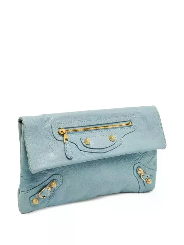 Balenciaga Envelope Leather Clutch Bag