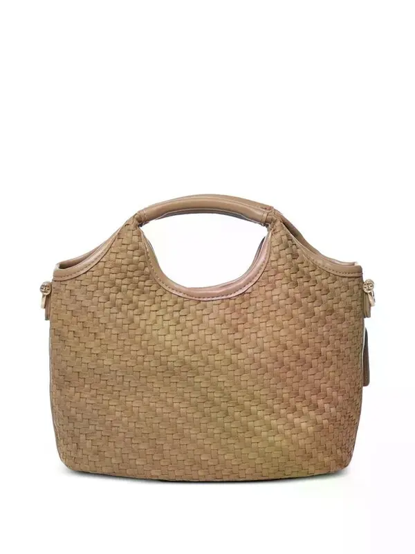V°73 Zelda Woven-effect Shoulder Bag - Neutrals