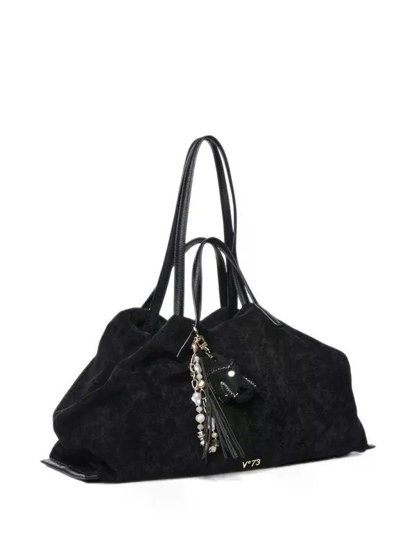 V°73 Jade Fringe-charm Shoulder Bag