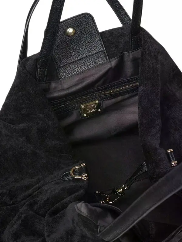 V°73 Jade Fringe-charm Shoulder Bag - Black